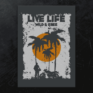 Live Life Wall Posters & Frames Online | Inline-4